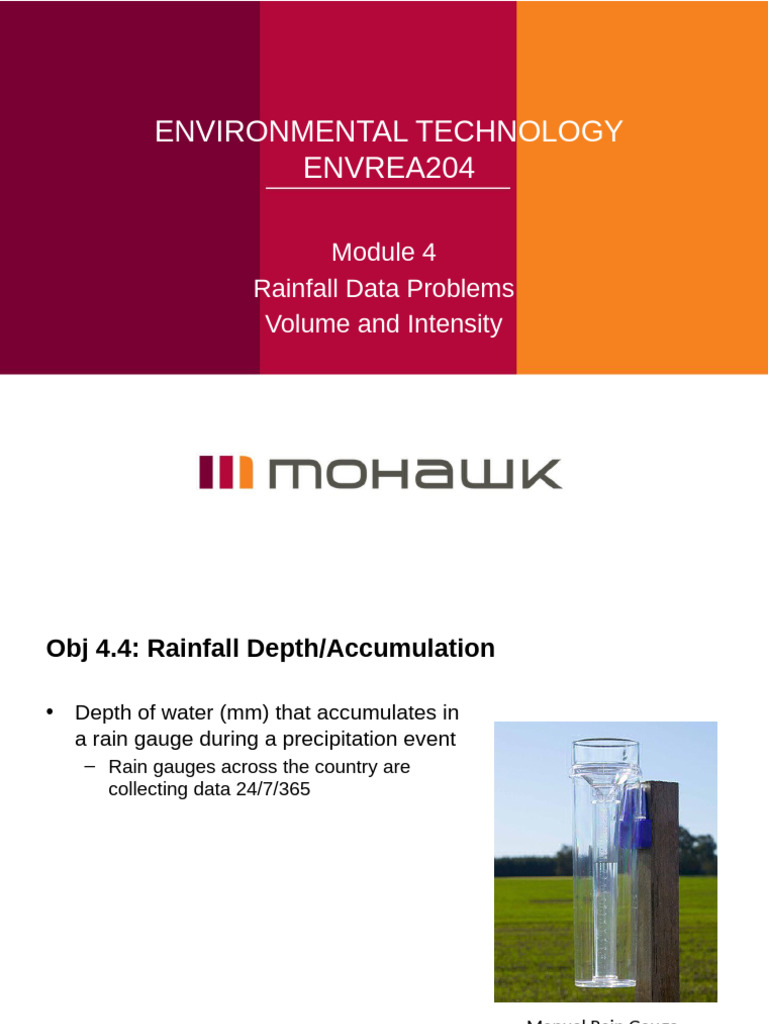 Rainfall+Data+Problems+Volume+and+Intensity | PDF | Rain | Precipitation