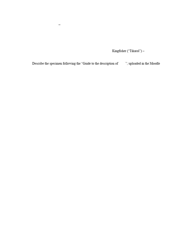 Zante, John Michael S. - BIO102 - 28IJK - Laboratory Exercise 17 - Aves ...