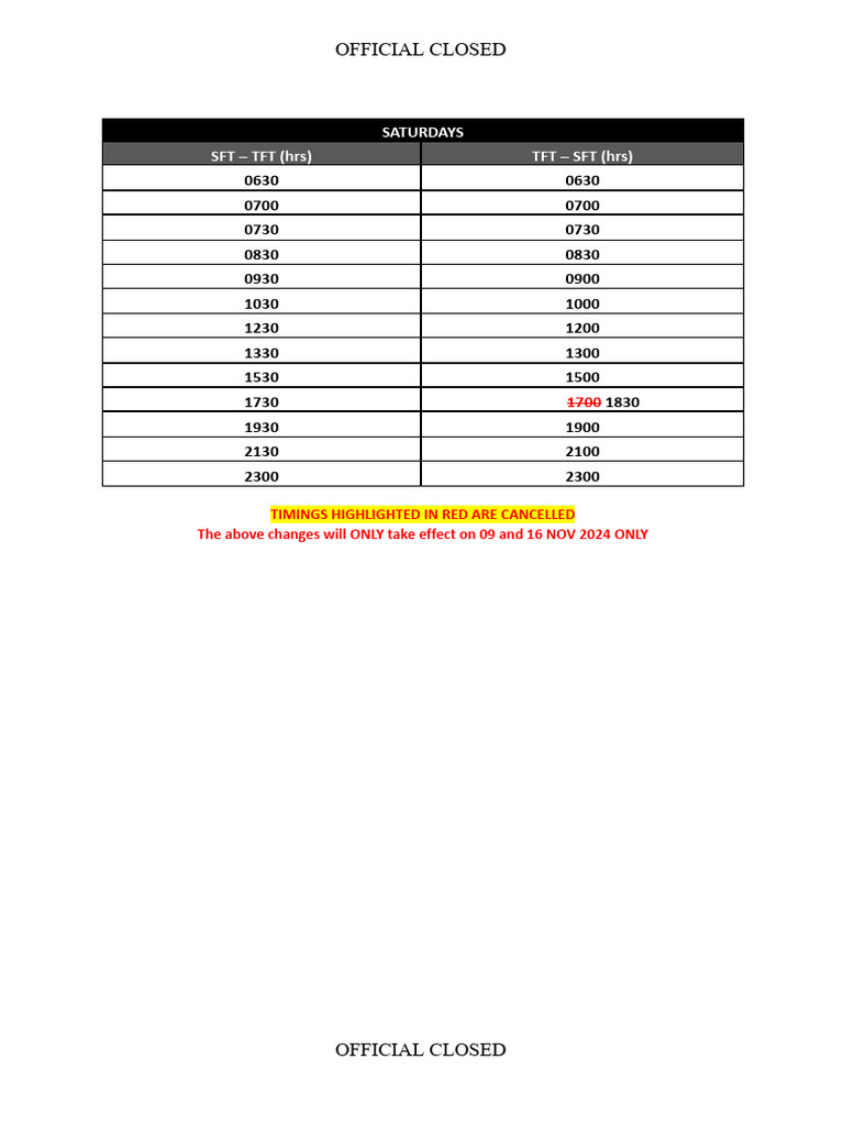 Sea Ferry Timing | PDF | Transport