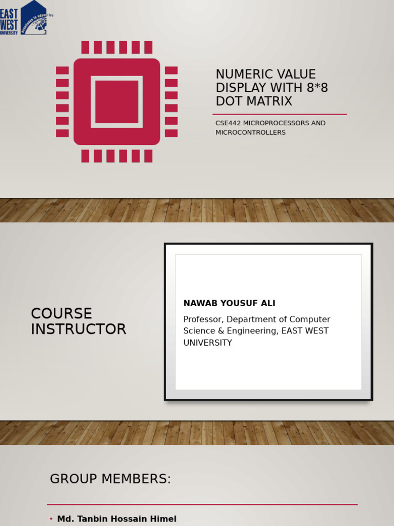 Numeric Value Display With 8 8 Dot Matrix | PDF
