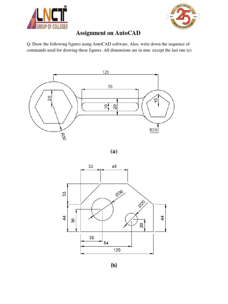 BT 105 - EG - Assignment On AutoCAD | PDF