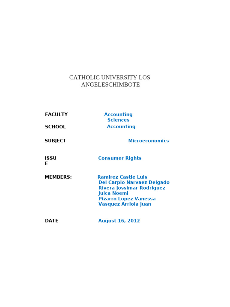 Essay-Consumer Rights | PDF | Safety | Certification