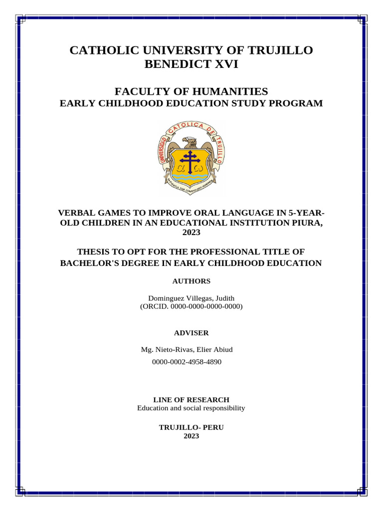 The Verbal Games in Education | PDF | Language Development | Methodology