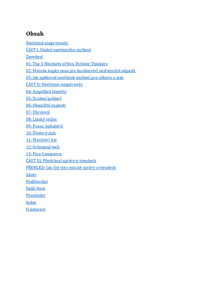 Non Obvious Megatrends - Rohit Bhargava | PDF