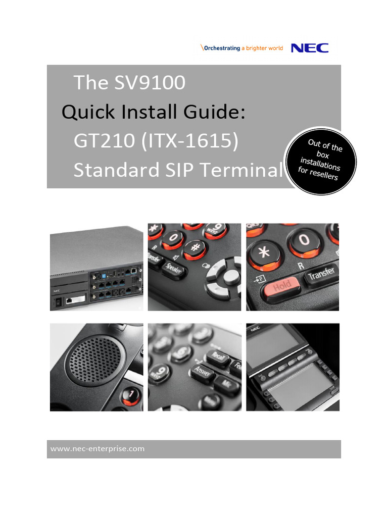 SV9100 - GT210 - ITX-1615 - Quick Installation Guide - r1 - en - EN | PDF | Ip Address | Session ...