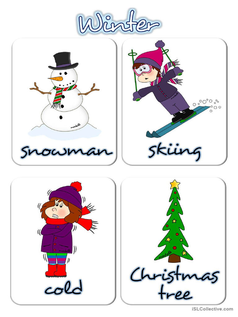 Winter - Flashcards | PDF