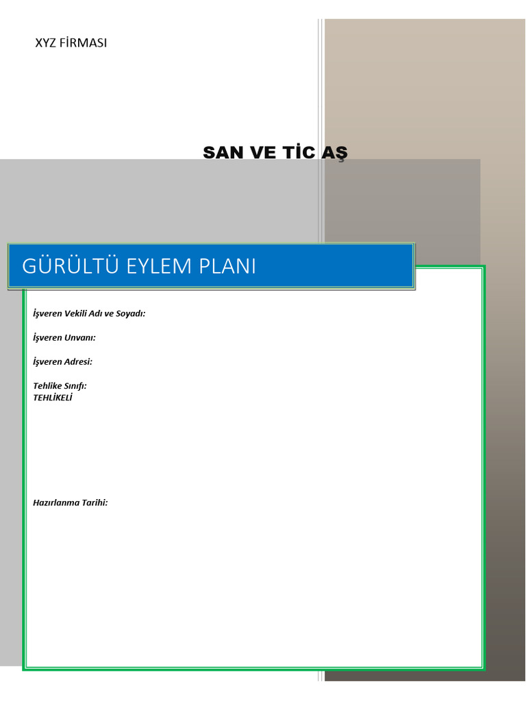 Gürültü Eylem Planı İSG | PDF