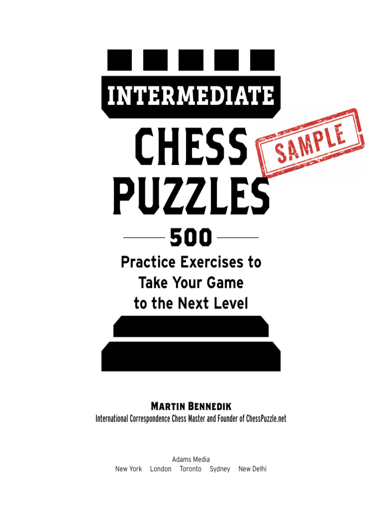 Intermediate Chess Puzzles Sample | PDF | Chess | Abstract Strategy Games