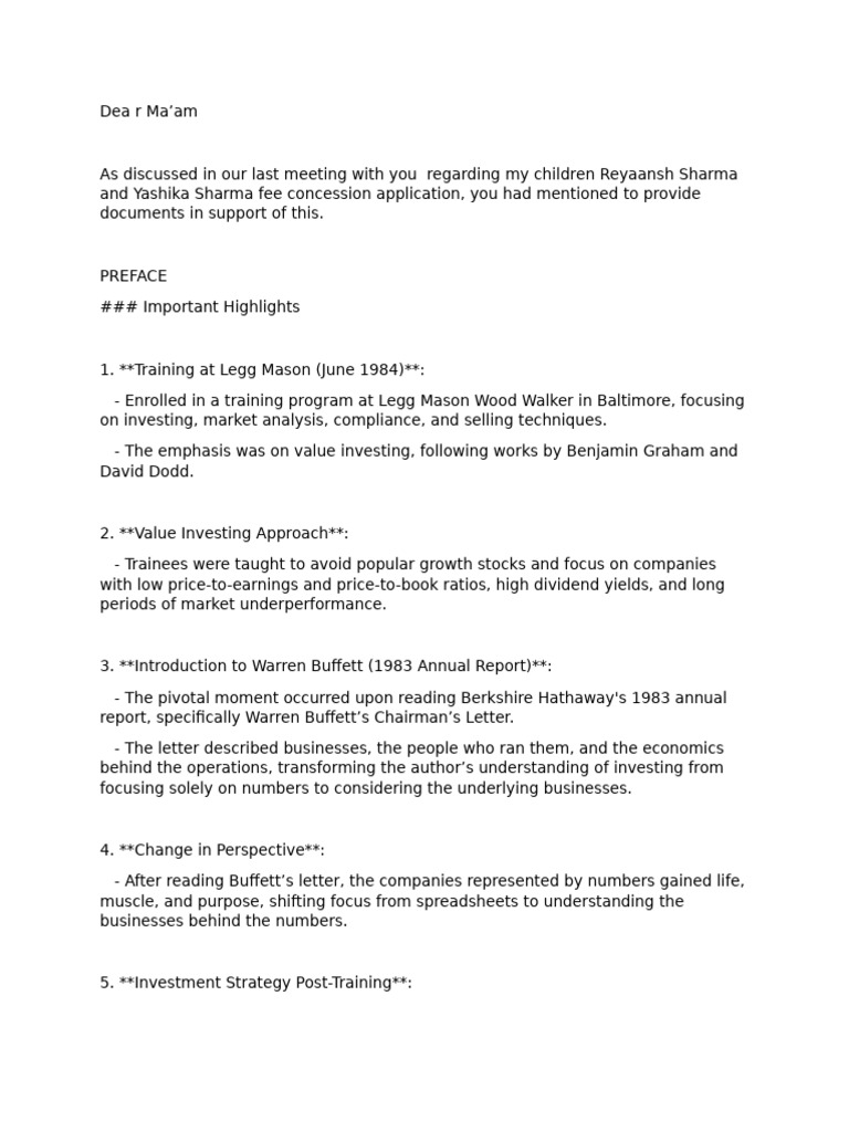 Book Summary - The Warren Buffet Way | PDF | Warren Buffett | Value ...