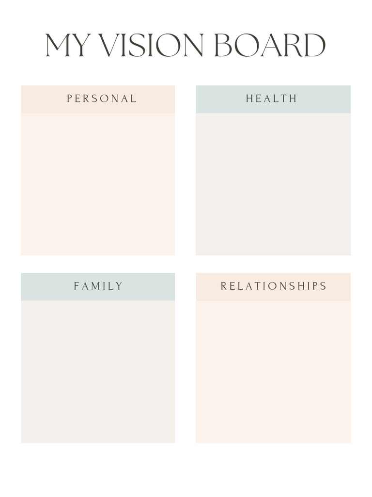 Vision Board PDF | PDF