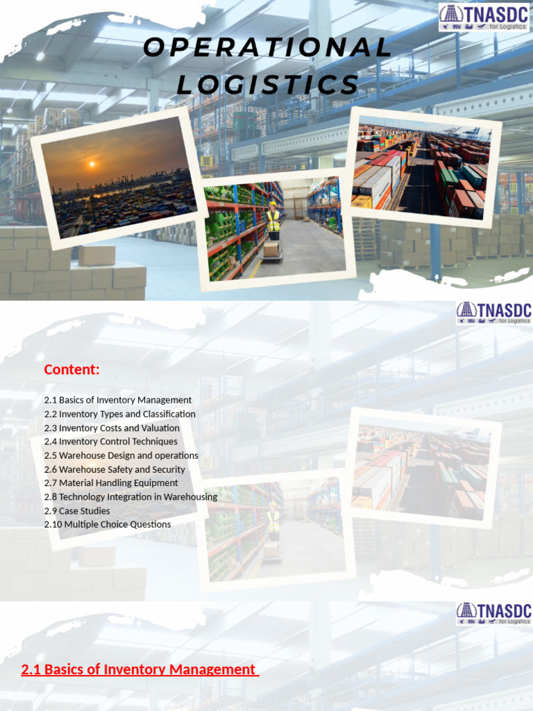 Inventory and Warehouse Operations | PDF | Warehouse | Inventory