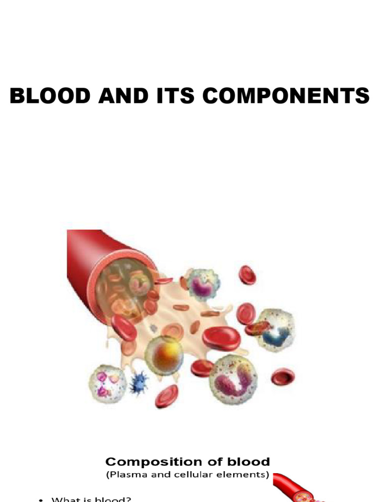 Blood and Its Components | PDF