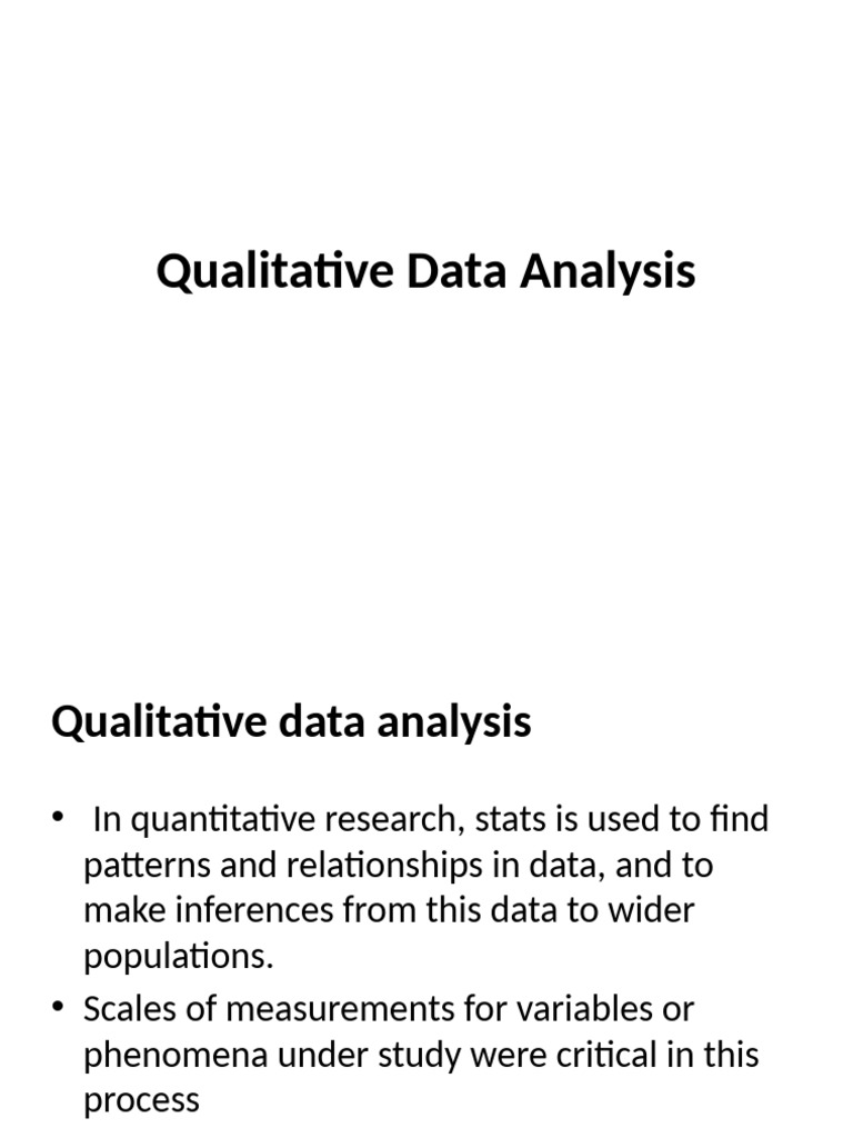 Qualitative Analysis | PDF | Qualitative Research | Analysis