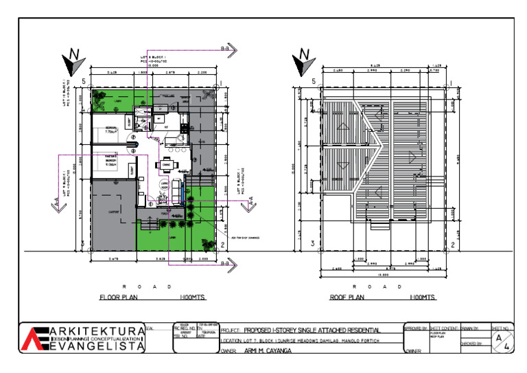 Proposed 1-Storey Residential Plan | PDF