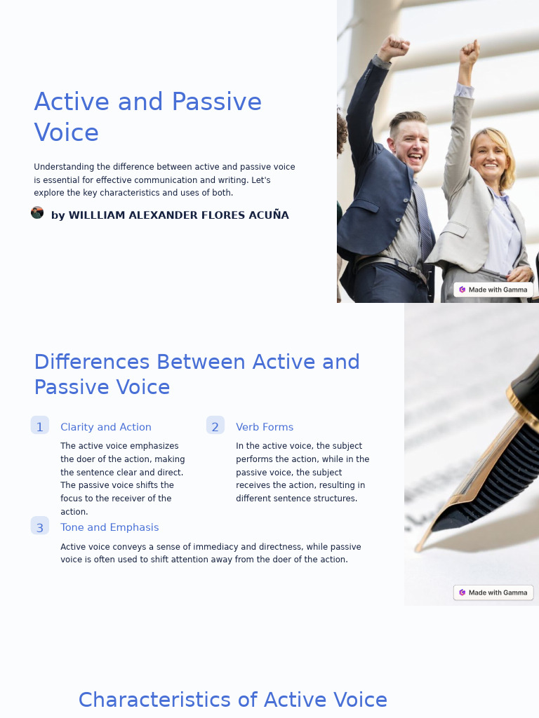 Active vs. Passive Voice Explained | PDF | Human Communication | Syntax