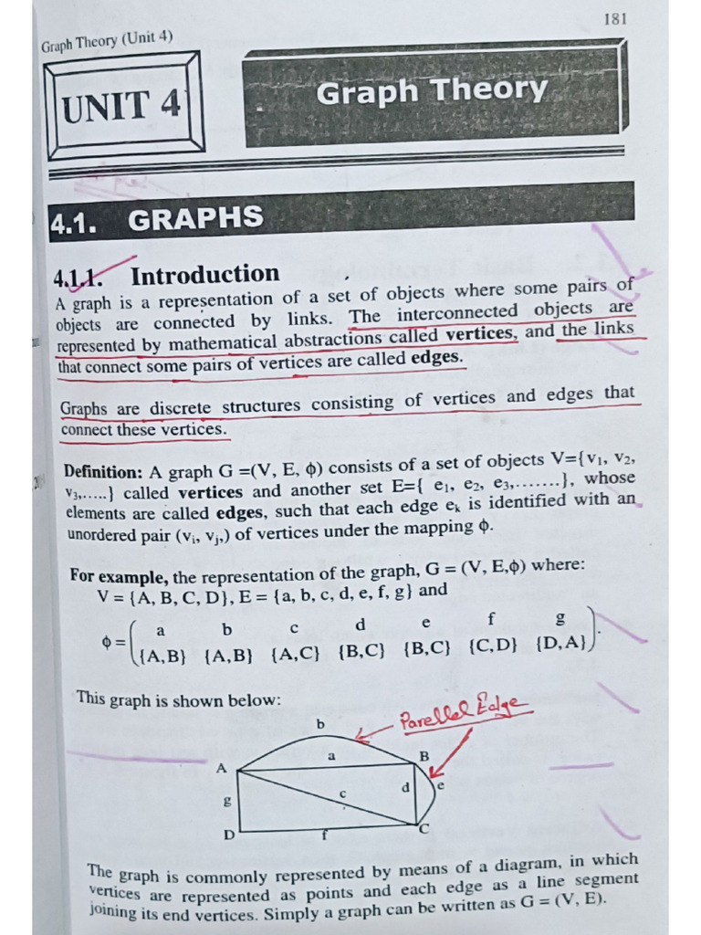 Graph and Tree (BCA 2nd Sem - Unit 5th) | PDF
