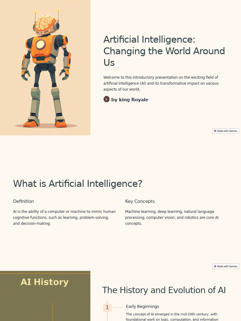 Artificial Intelligence Changing The World Around Us | PDF | Artificial Intelligence ...