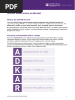 ADKAR Assessment Personal Fillable 2022 | PDF | Reinforcement | Reason