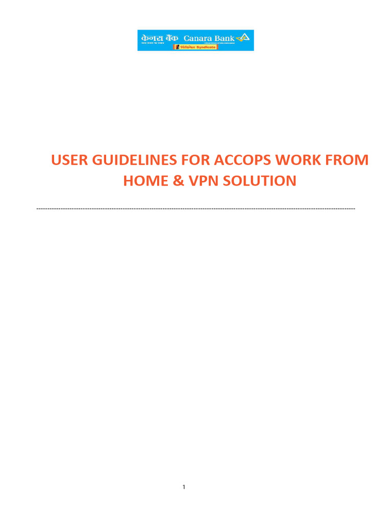 User Guidelines For Accops VPN Solution | PDF | Login | Computing