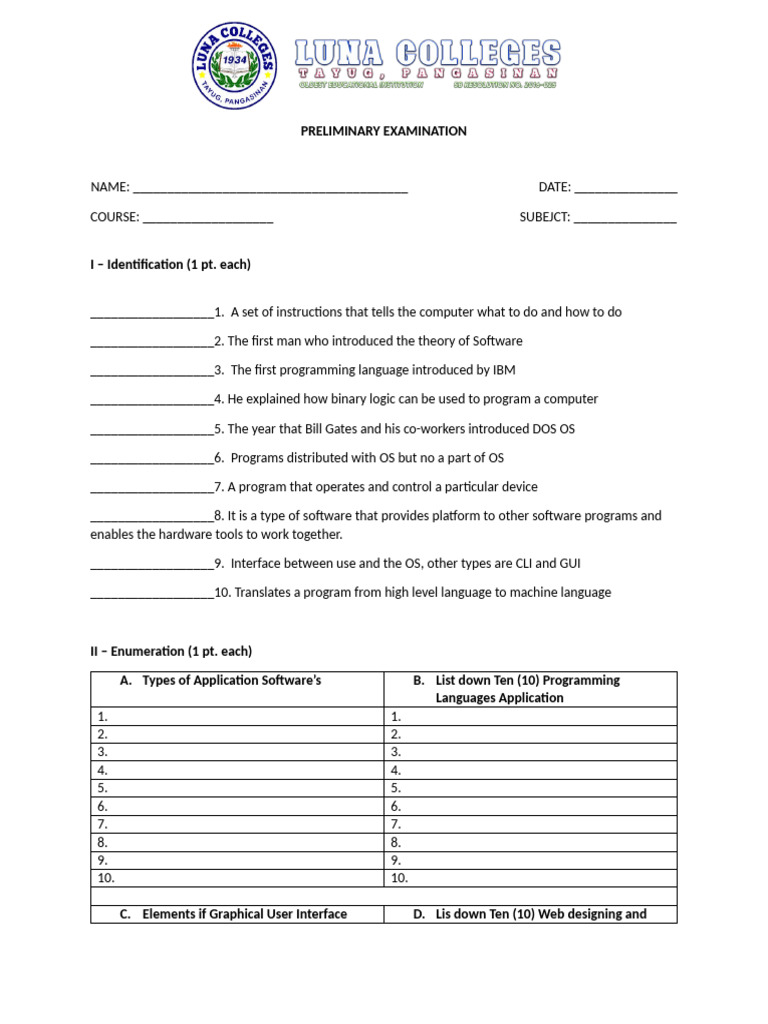 Comp 3 Prelim 2024 2025 | PDF | Graphical User Interfaces | Computer Program