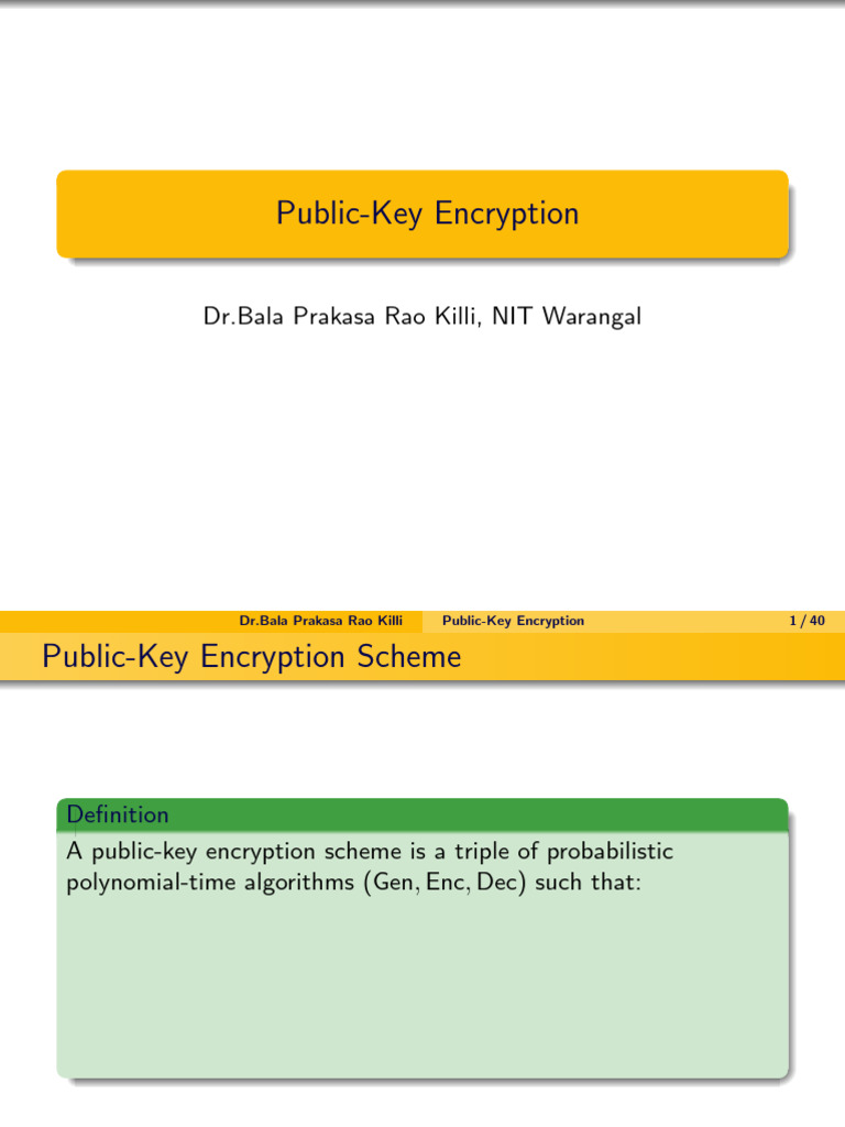 Public Key Encryption-1 | PDF | Secrecy | Secure Communication