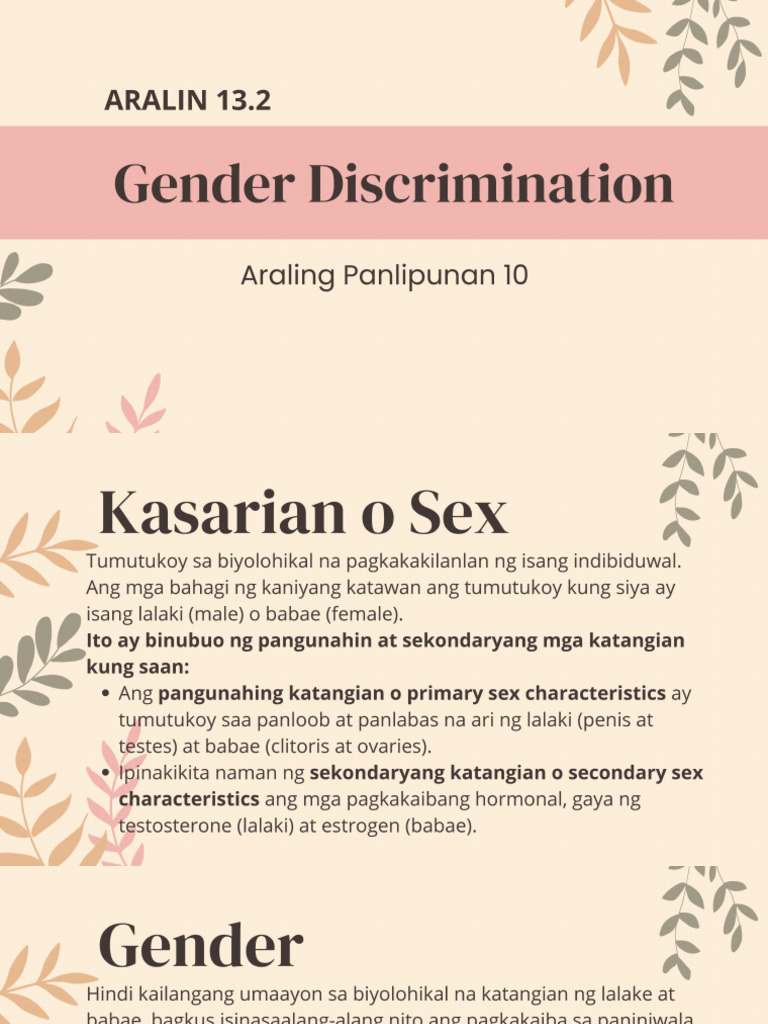 G7 Gender Discrimination | PDF