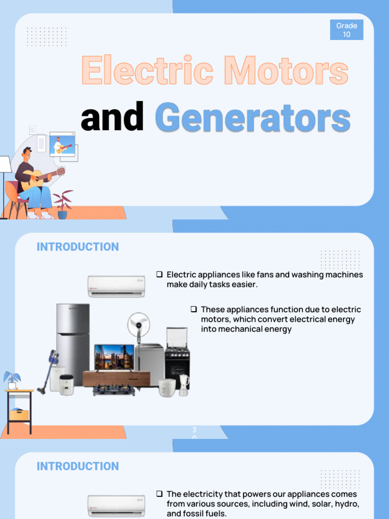 Electric Motors and Generators | PDF | Electric Generator | Electromagnetic Induction