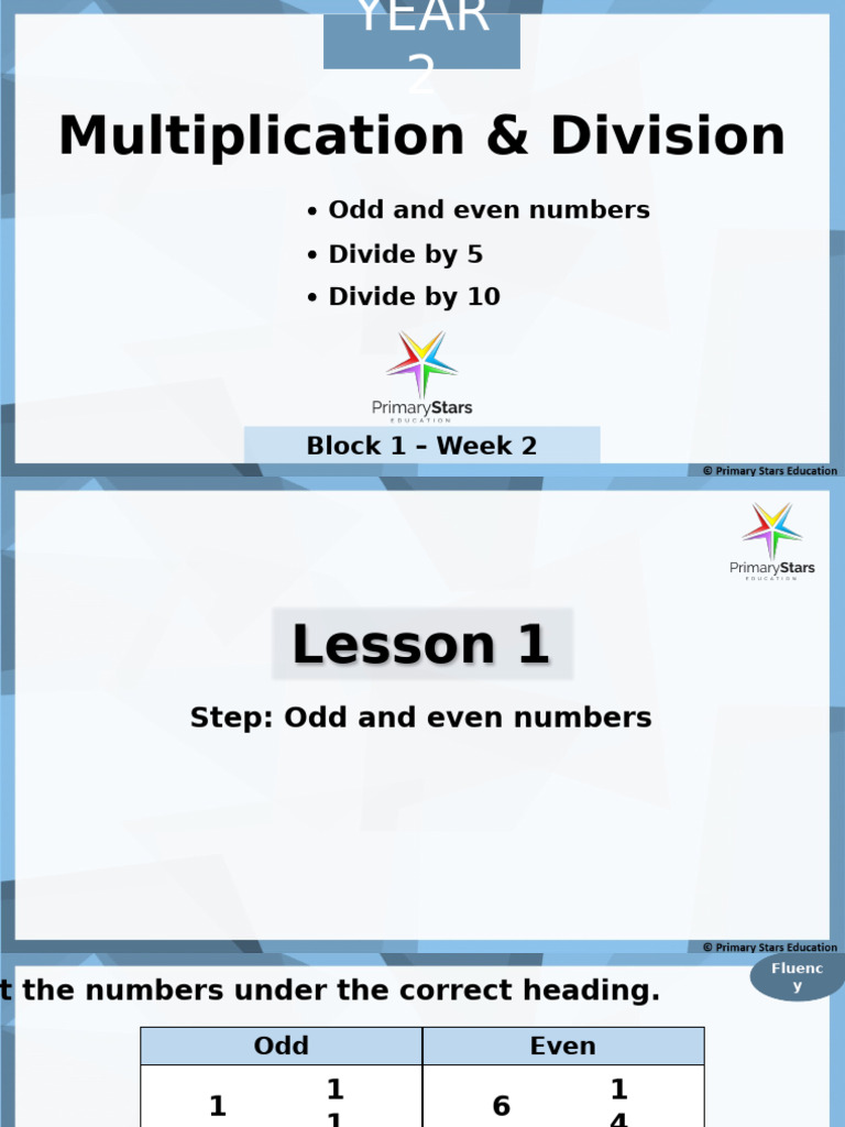 Year 2 PRESENTATION Multiplication and Division Week 2 | PDF