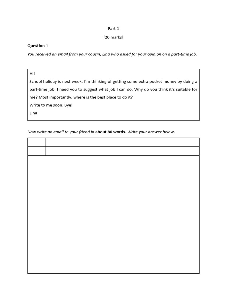 Terengganu Trial 2023 P2 - Writing | PDF