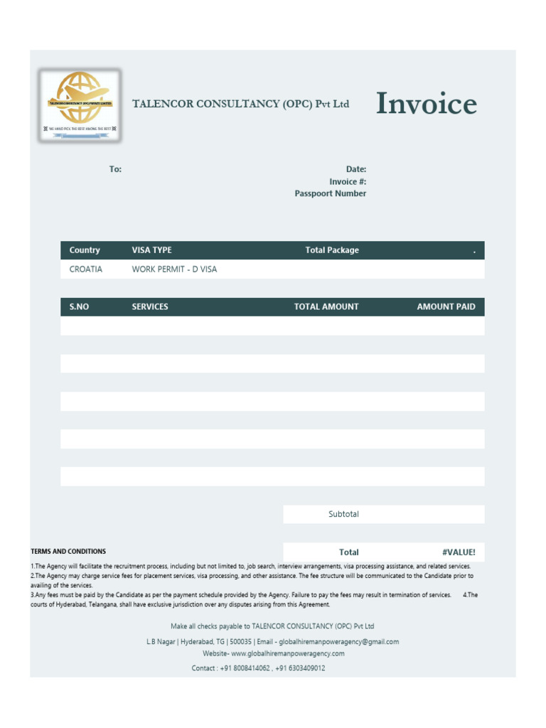 Unpaid Invoice | PDF
