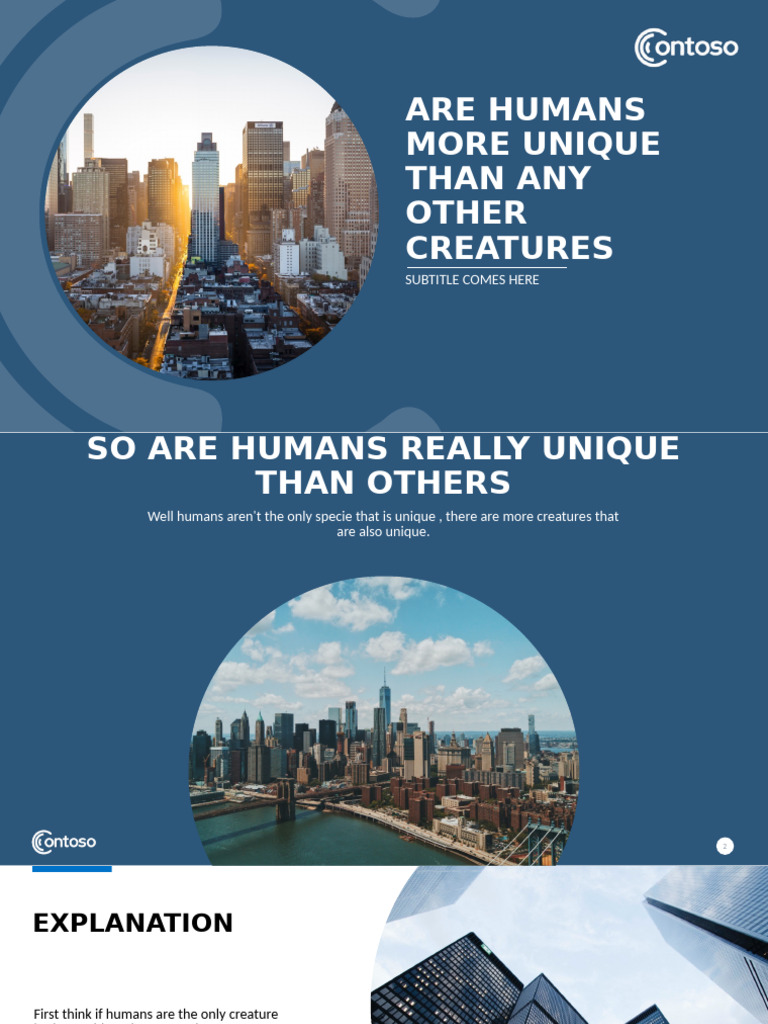 Are Humans More Unique Than Any Other Creatures | PDF