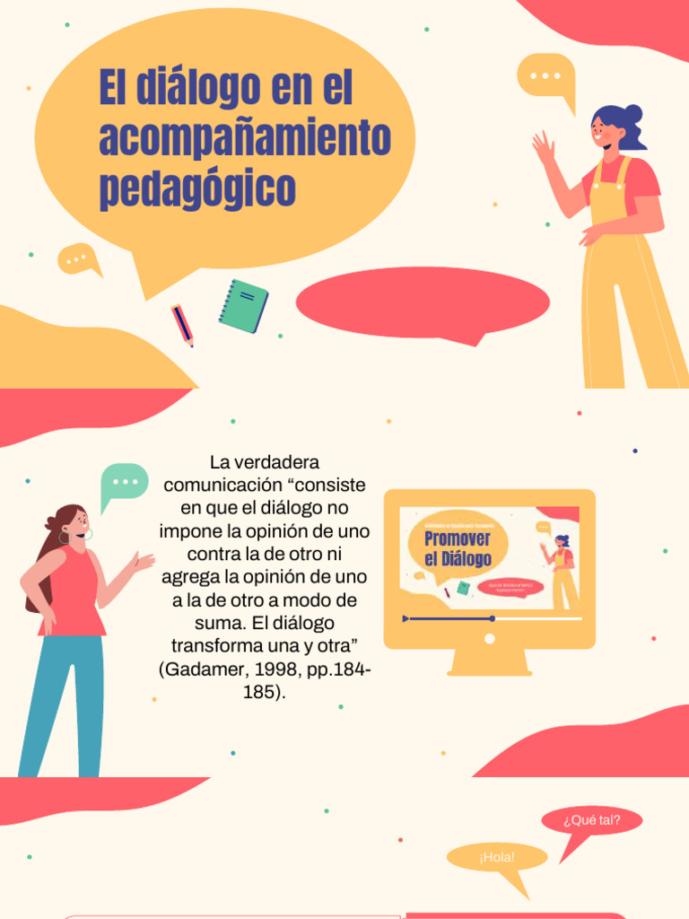 Diálogo en Acompañamiento Pedagógico | PDF | Enseñando | Pedagogía