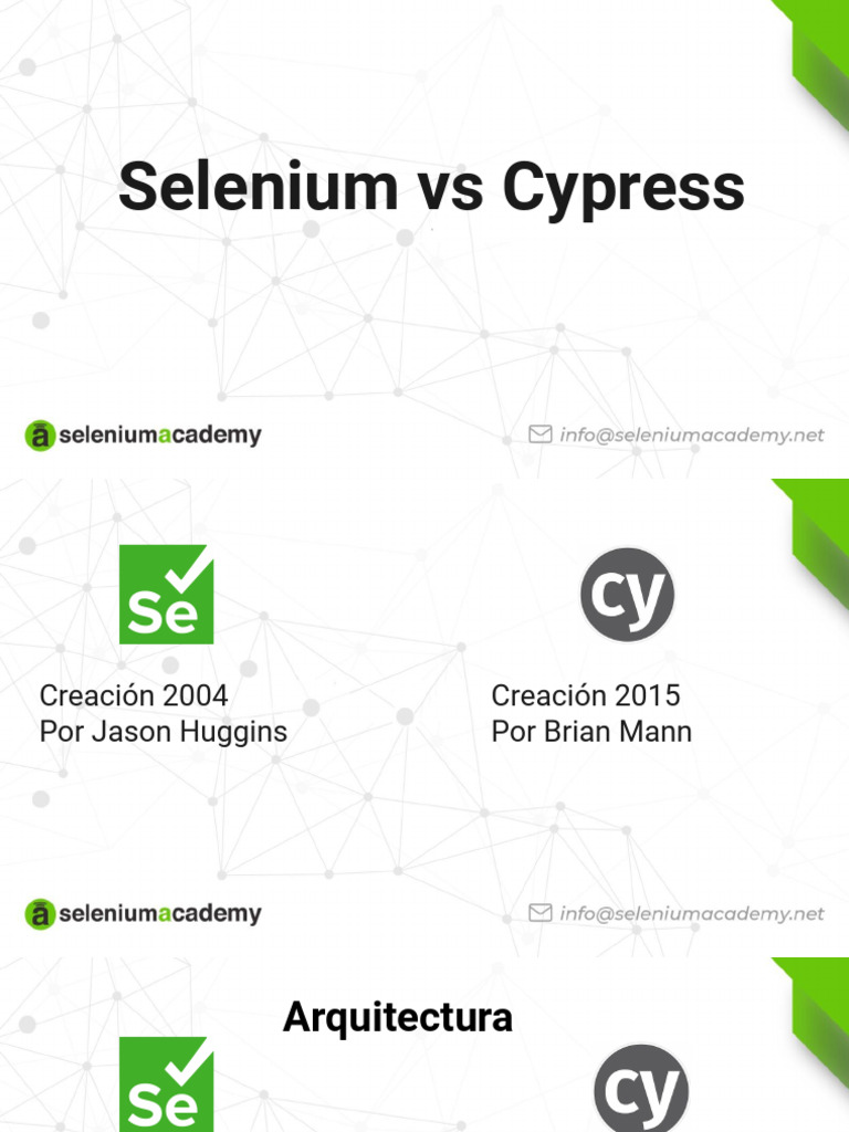 Cypress Vs Selenium | PDF | Selenio (software) | Script Java