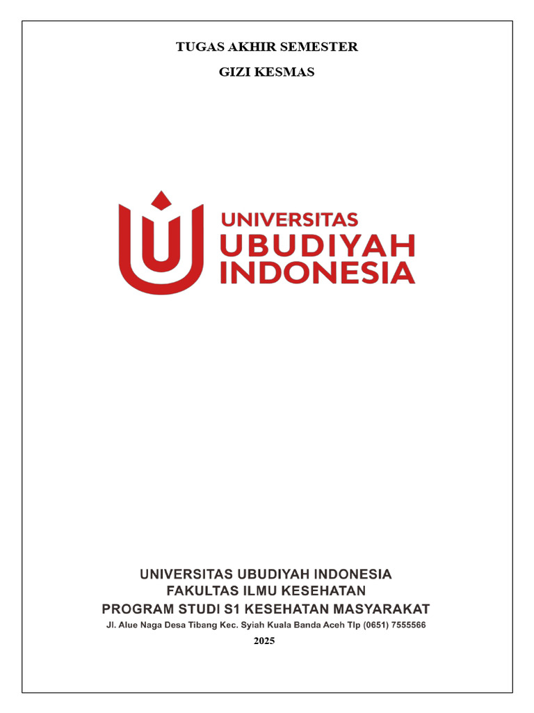 Indra Budiman (241010120059)_Tugas UAS_Gizi Kesmas RPL | PDF