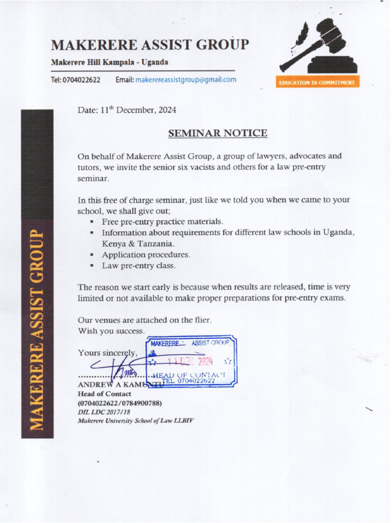 SEMINAR NOTICE | PDF