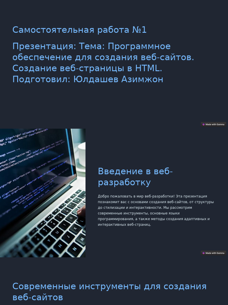 Samostoyatelnaya Rabota 1 | PDF