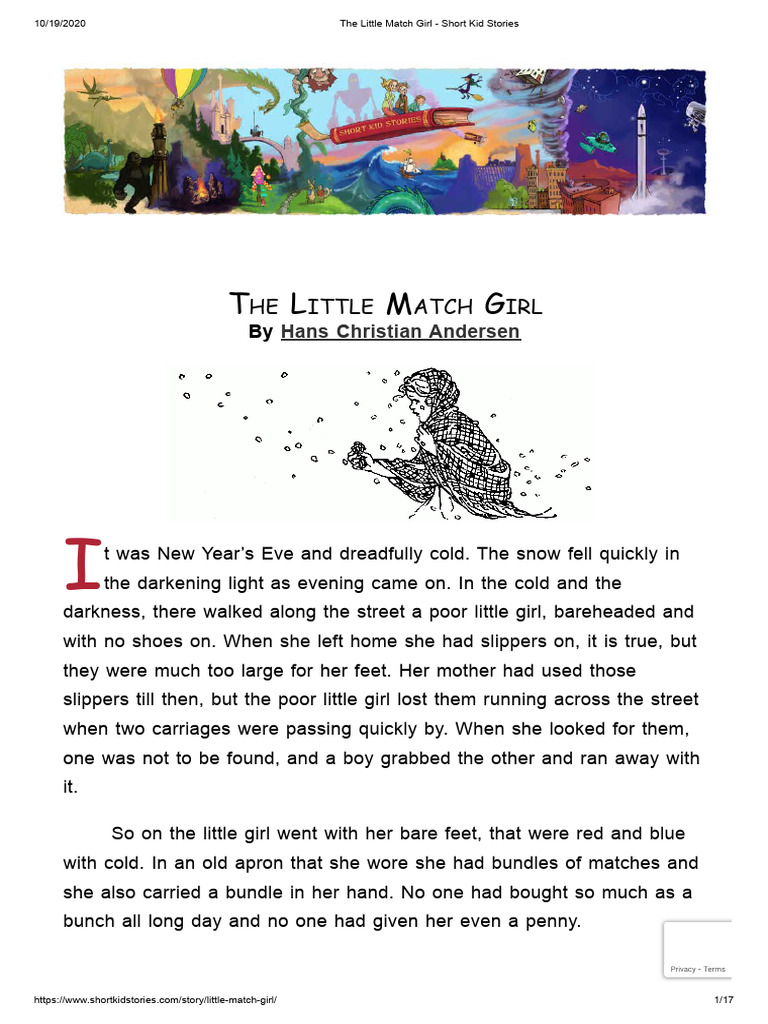 The Little Match Girl - Short Kid Stories | PDF