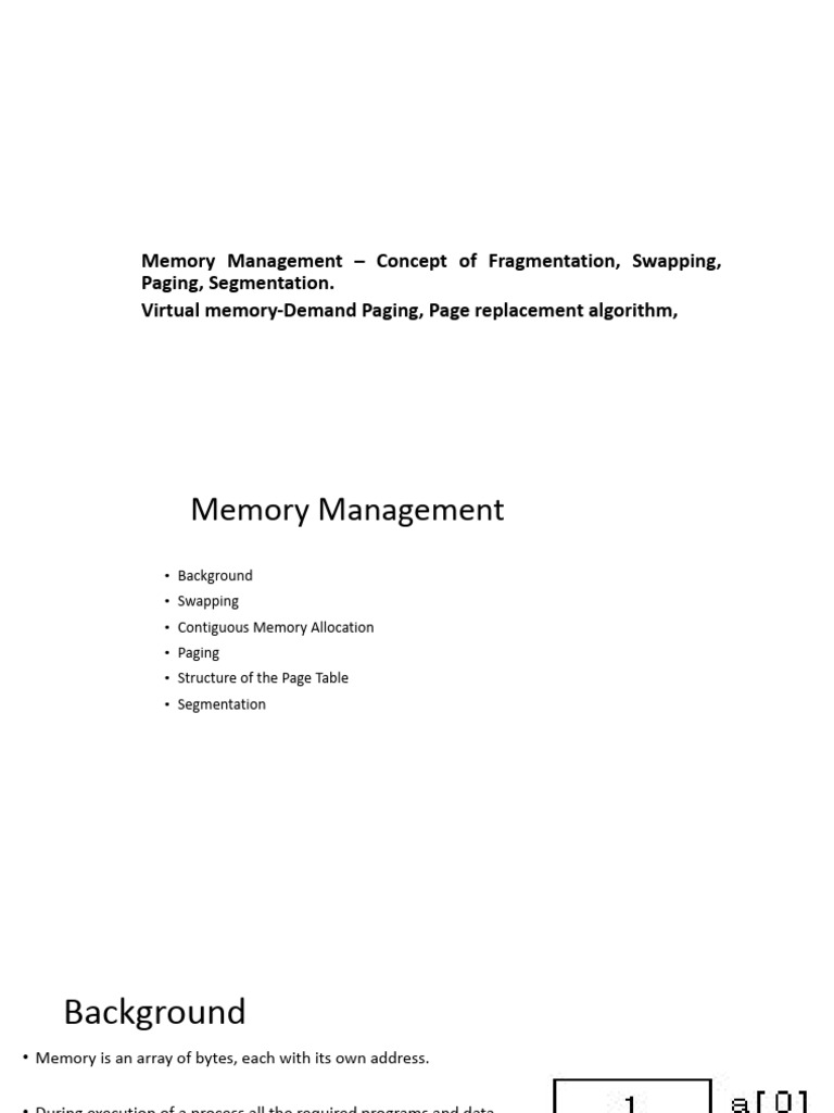 Memory Management-Virtual Memory | PDF | Process (Computing) | Operating System