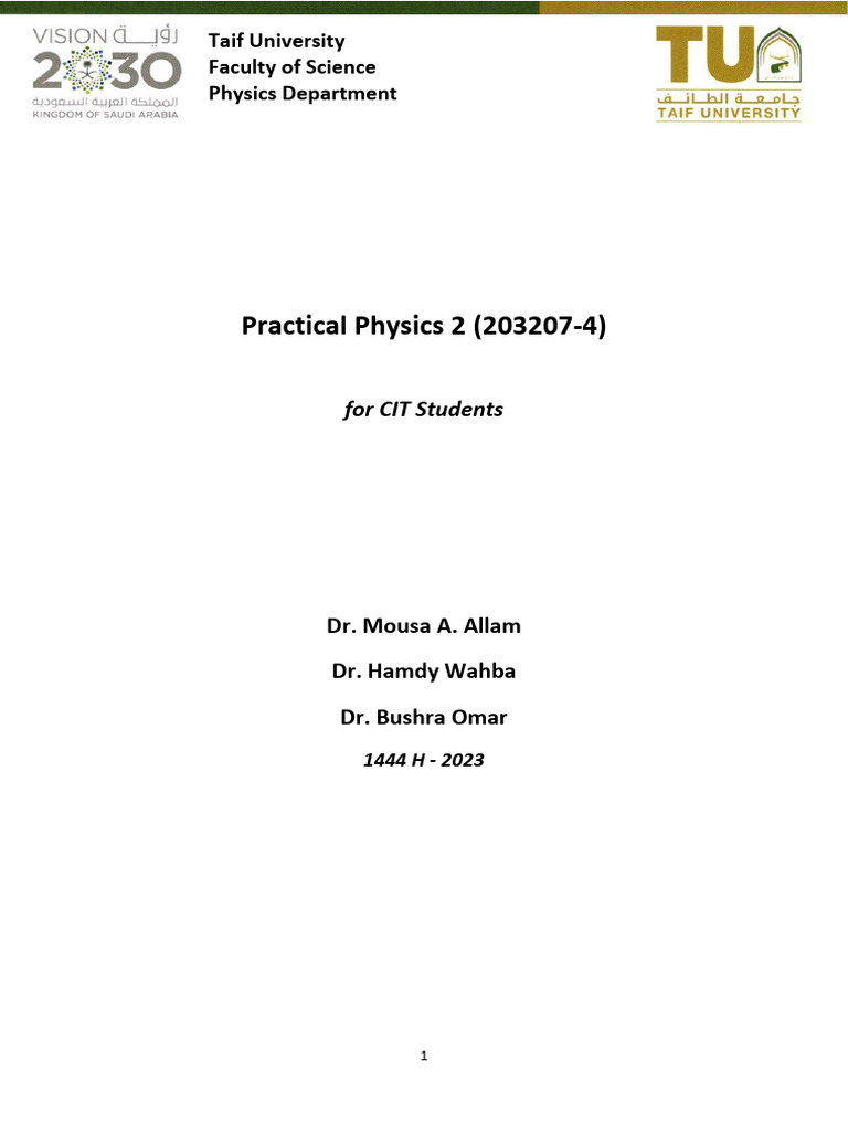 مذكرة عملى ف2 حاسبات | PDF | Inductor | Transformer