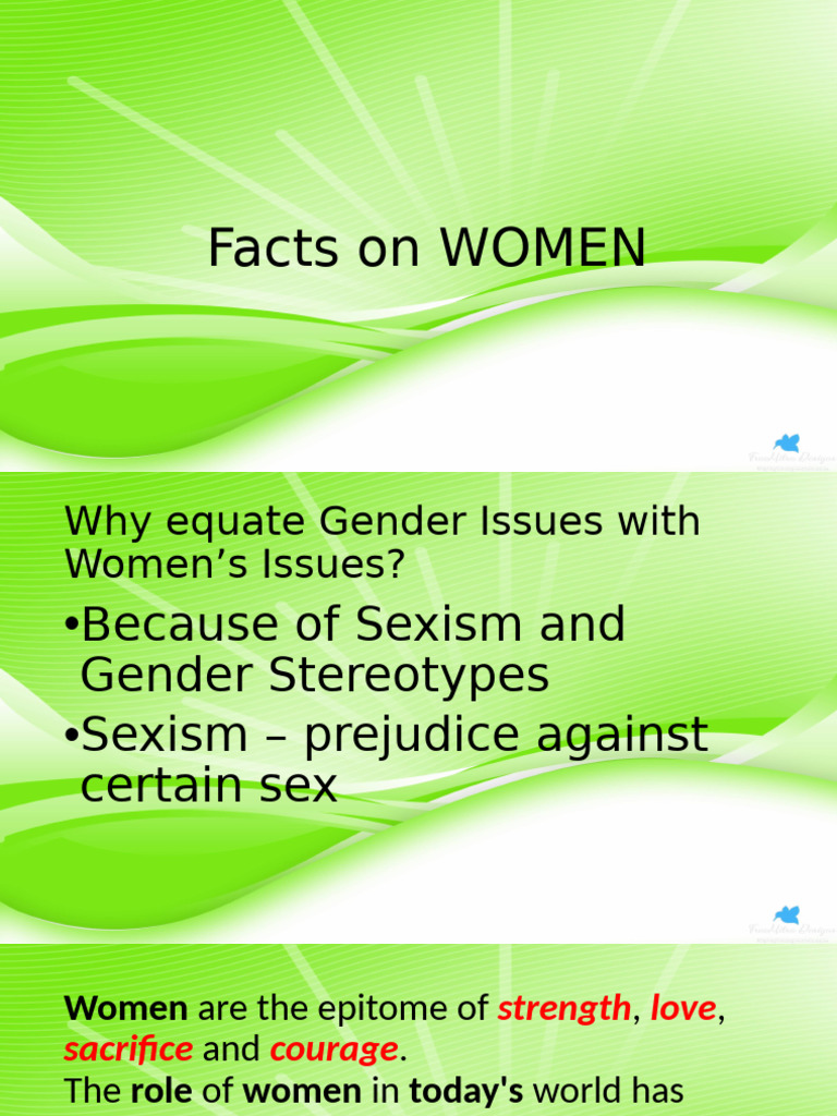 Lesson-2-Facts-on-WOMEN (1) | PDF | Woman | Female Genital Mutilation