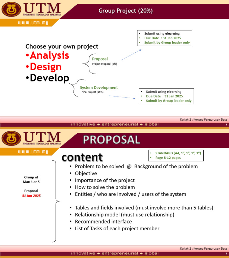 Data Management Project Proposal Guide | PDF