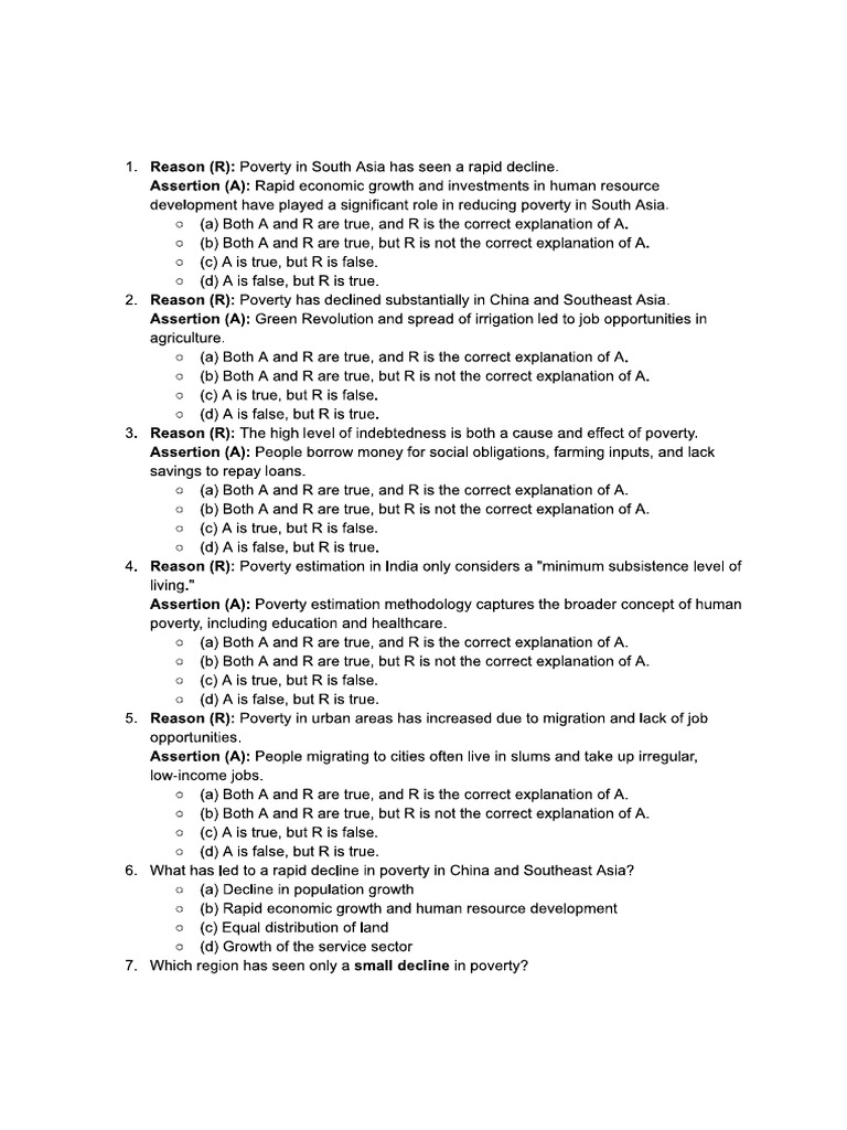 Poverty As A Challenge - Global Poverty Scenario Onwards | PDF