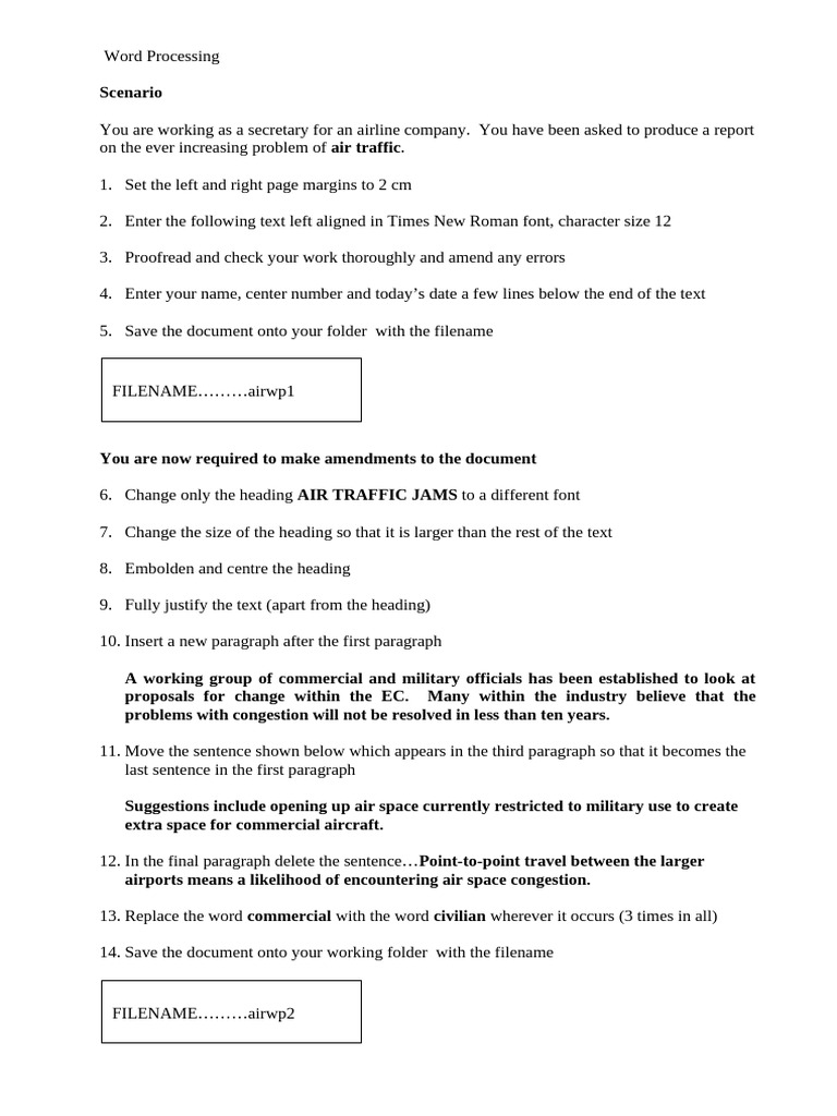 Air Traffic Report Formatting Guide | PDF