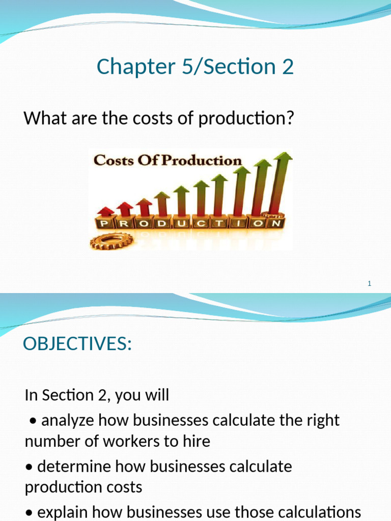 Ch5 Costs of Production Section2 | PDF | Profit (Economics) | Financial ...