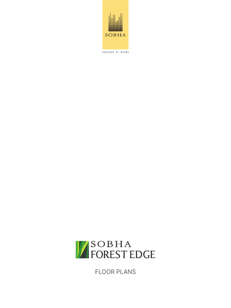 Sobha Forst Edge Floor Plan | PDF