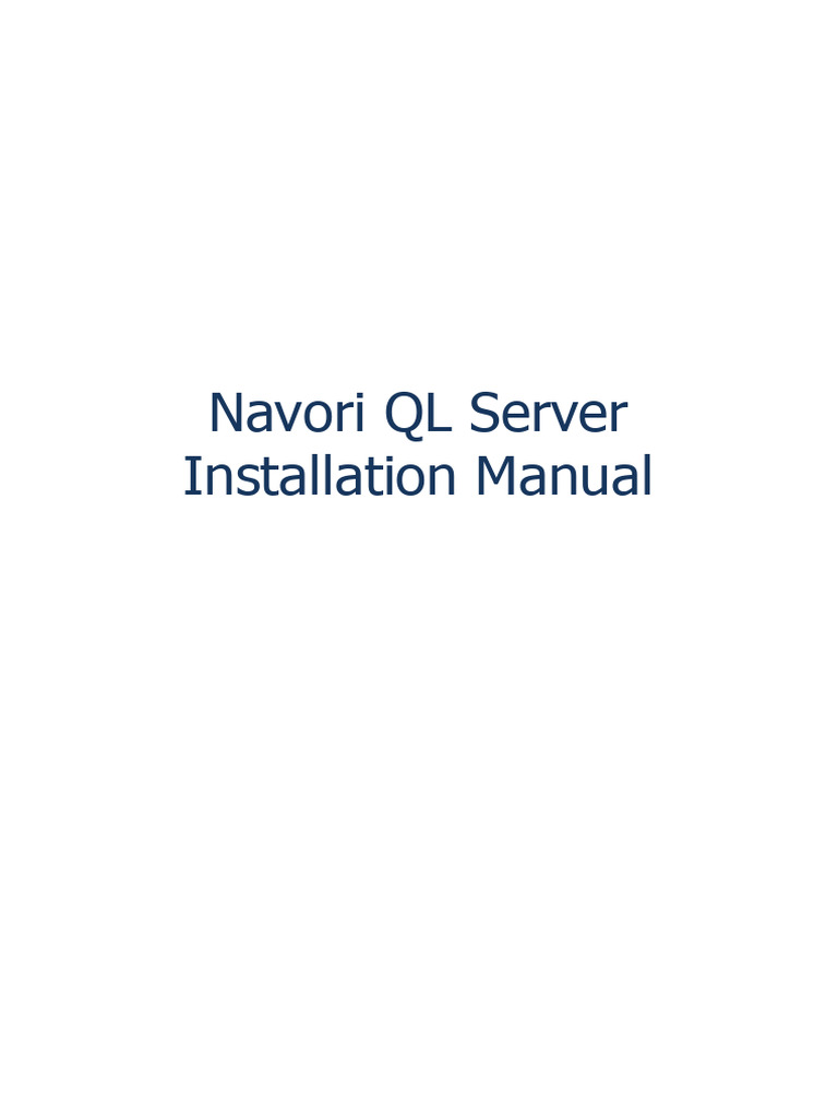 QL Server Installation Manual v27 | PDF | Internet Information Services | Microsoft Windows