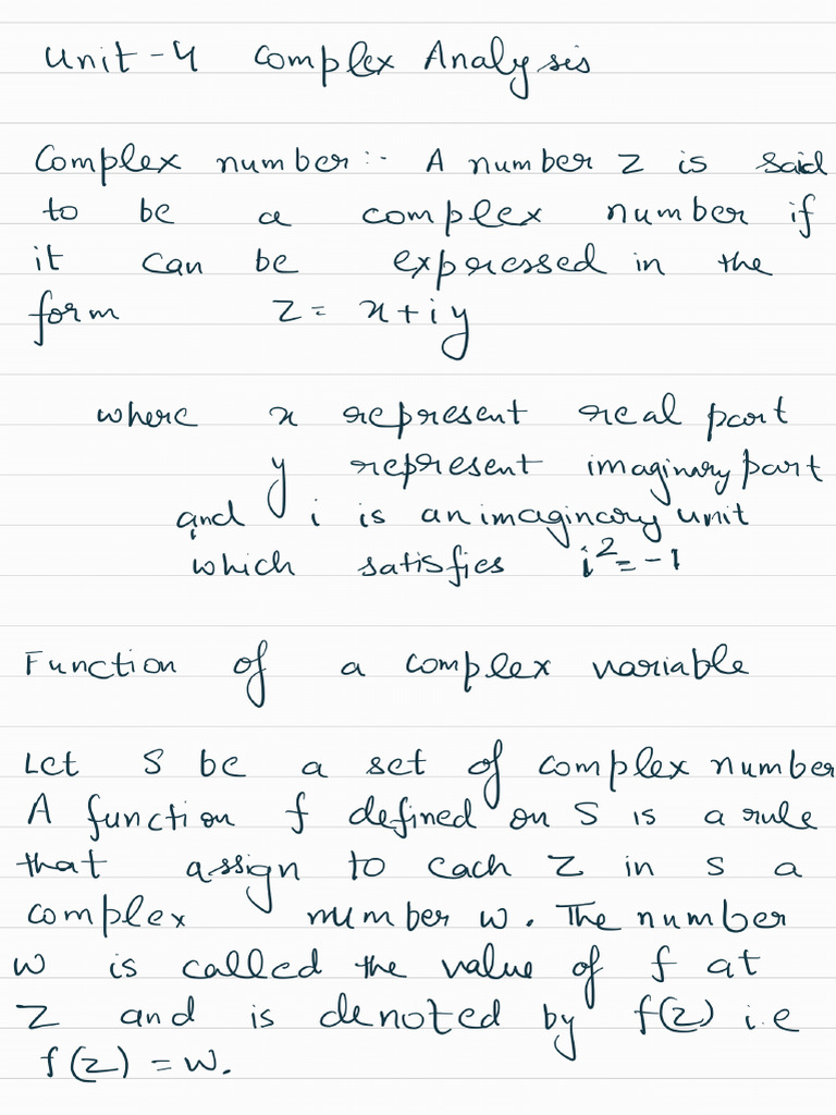 Notes Complex No. | PDF