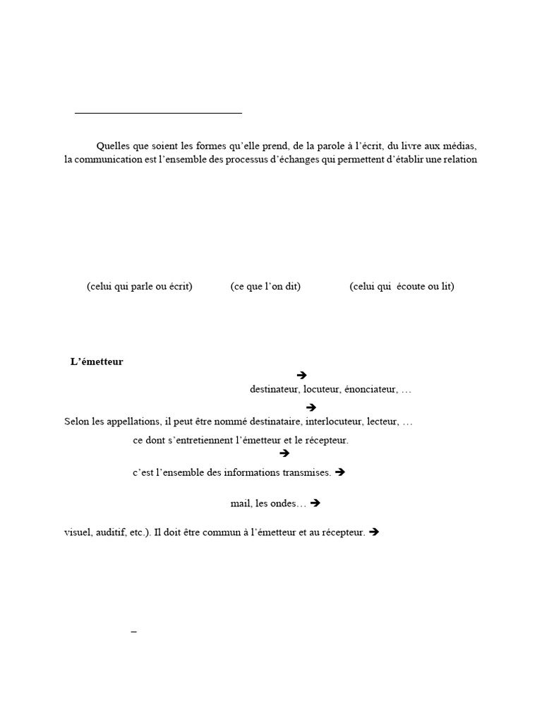 Communication orale et écrite expliquée | PDF | la communication ...