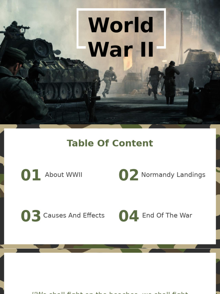 SlideEgg - 200016-World War II | PDF | World War II | Normandy Landings