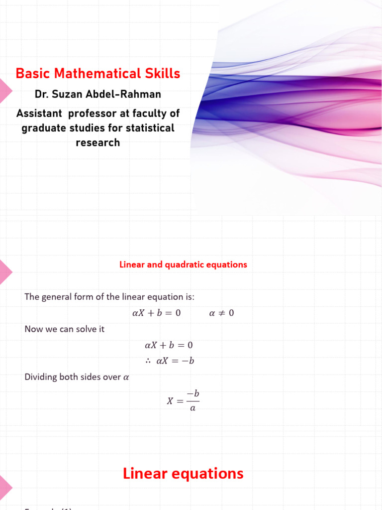 Third Lec | PDF | Quadratic Equation | Equations